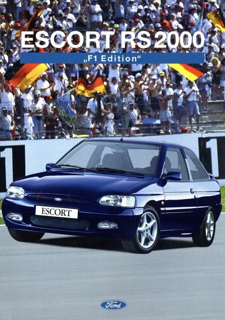 FORD ESCORT RS 2000 F1 Edition Prospekt 1995 8/95 D brochure catalogue ...