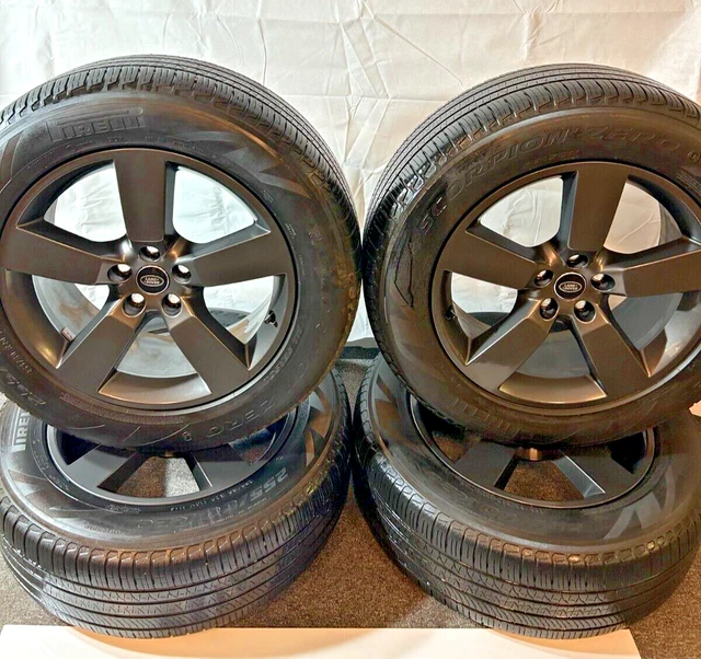 SET OF 4 20" Genuine Land Rover Defender Alloy Wheels + Pirelli 255/60 ...