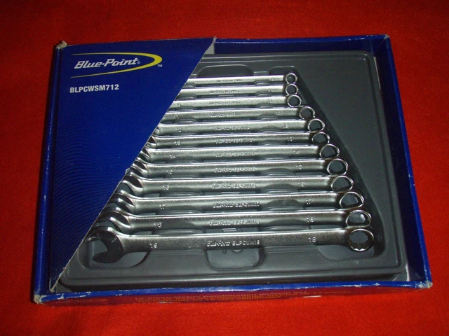 BLUE-POINT, (SNAP-ON) BLPCWSM712, 12 piece metric Combination Wrench ...