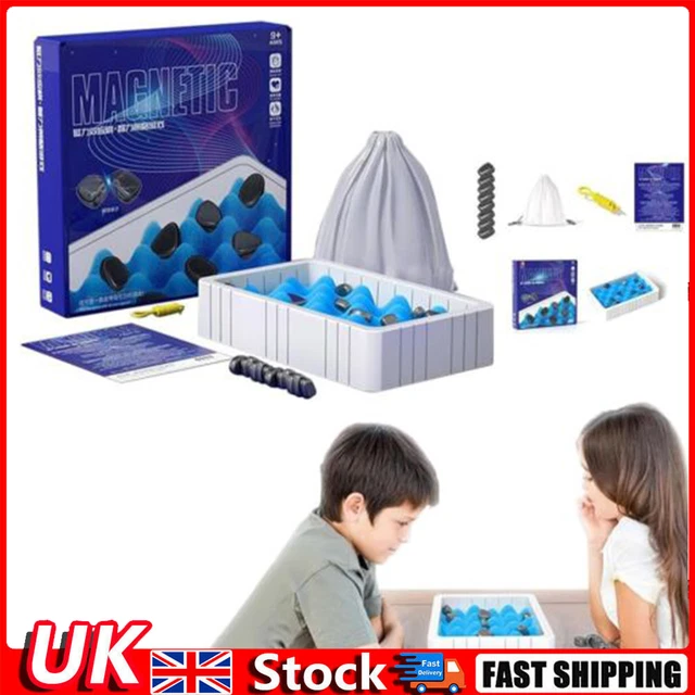 UK FERROMAGNETIC MAGNETIC Chess Game Plastic Interactive Magnet Board ...