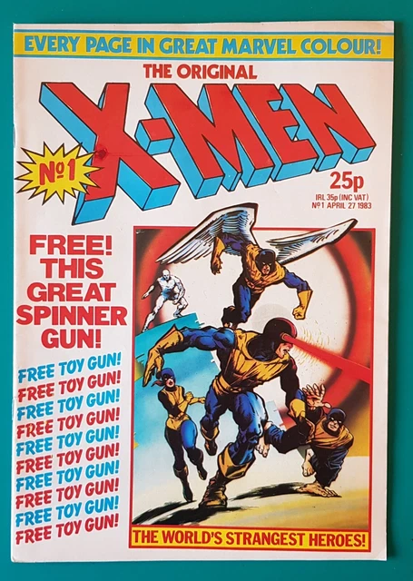 ISSUES #1-3 THE original X-MEN with centrefold posters UK Marvel 1983 £ ...