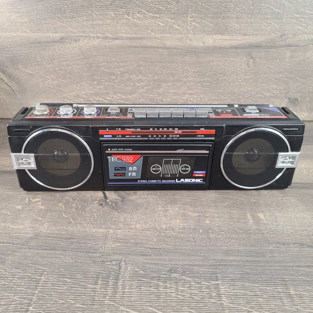 LASONIC TRC 932 Mini Cassette Boombox Radio Ghettoblaster - Retro ...