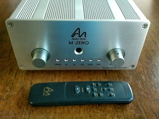 AUDIO NOTE M - ZERO 'R' VALVE Vorverstärker Fernbedienun Preamp Remote ...