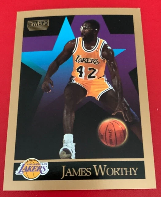 NBA JAMES WORTHY Los Angeles Lakers 1990-91 Skybox Basketball Trading ...
