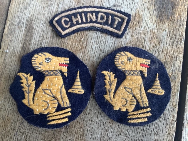 RARE SET OF british ww2 jungle special forces Chindit unit patch badges ...