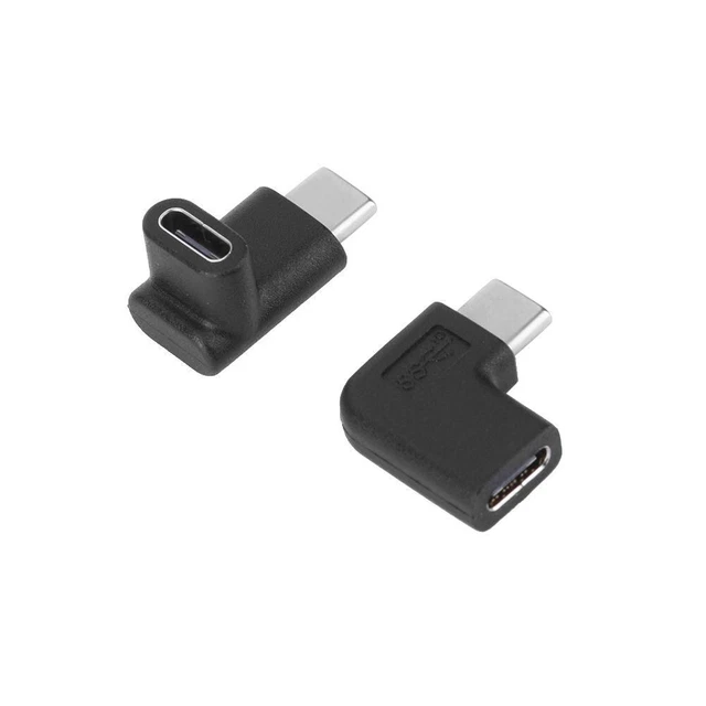 90 DEGREE RIGHT Angle USB 3.1 Type C Male to Female USB-C Converter ...
