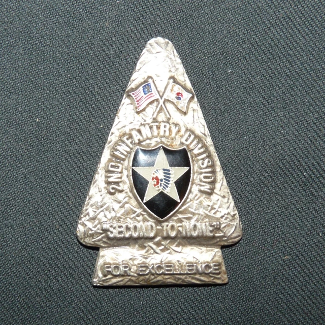 ORIGINAL US ARMY 2nd Infantry Division Cmd General's Excellence ...