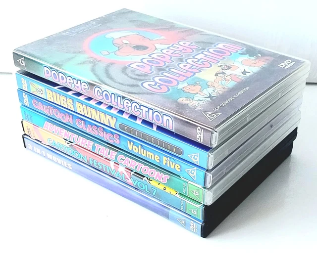 CLASSIC CARTOON DVD Bundle-Region 4- 6 DVDs Total- Free Shipping $29.95 ...
