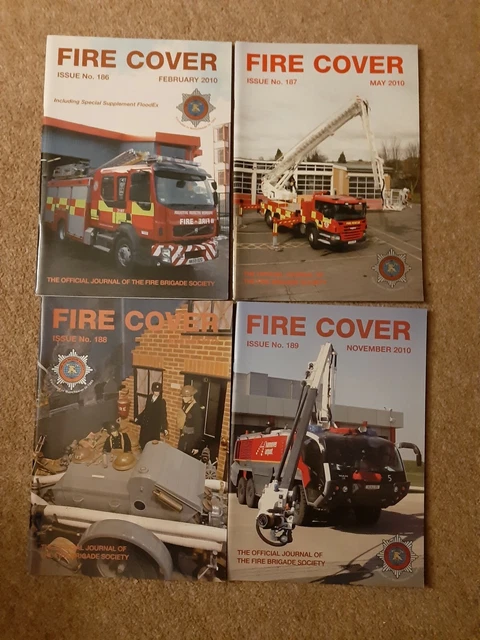 4X FIRE BRIGADE Society Fire Cover Magazines 2010 No. 186 to 189 EUR 12 ...