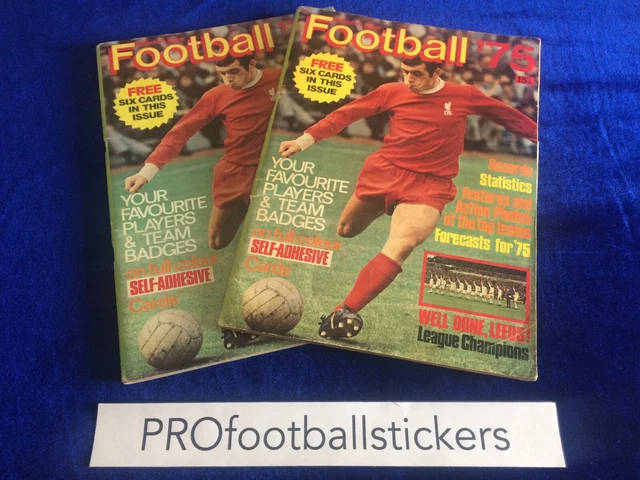TOP SELLERS (PRE Panini) Football 75 Album Stickers Pick or choose your ...