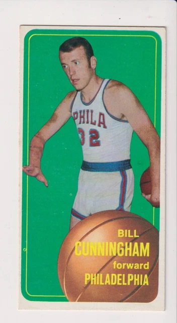 1970-71 TOPPS #140 BILL CUNNINGHAM EN ÉTAT EXMT - 76ers de Philadelphie ...