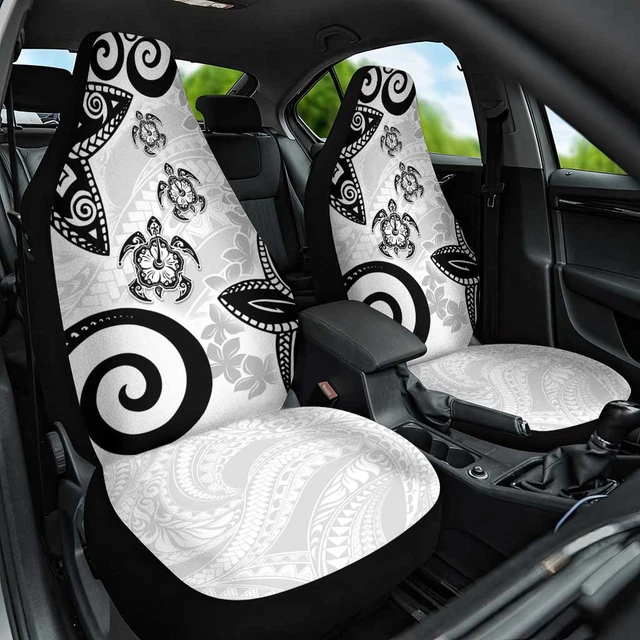 SAMOA TAPA CAR Seat Cover Siapo Mix Tatau Patterns - Black Lt7 $59.88 ...
