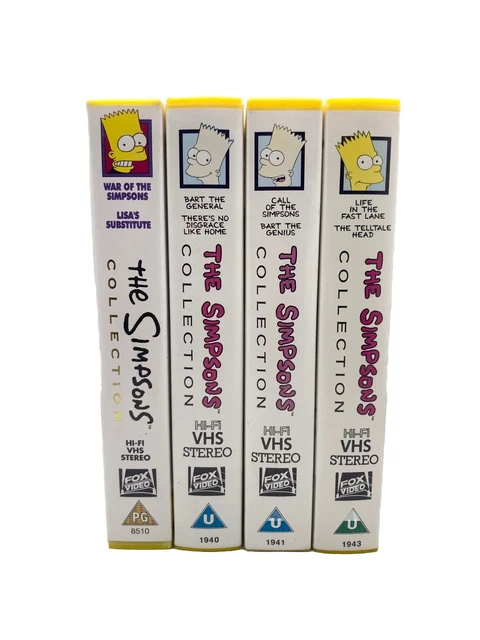 THE SIMPSONS VHS Tapes Bundle x 12 Video Cassettes Viva Los Simpsons ...