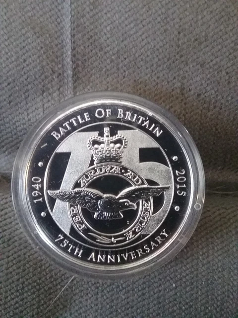 WW2 BATTLE OF Britain 75th Anniversary MILITARY AIRCRAFT COIN CROWN ...