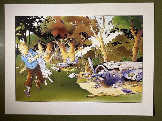 ILLUSTRATION GRAND FORMAT 99 Exemplaires Hommage Tintin Pascal Somon ...