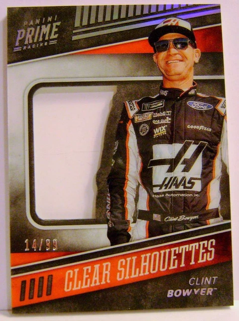 CLINT BOWYER /99 Silhouettes Claires Relique Nascar Panini Prime Racing ...