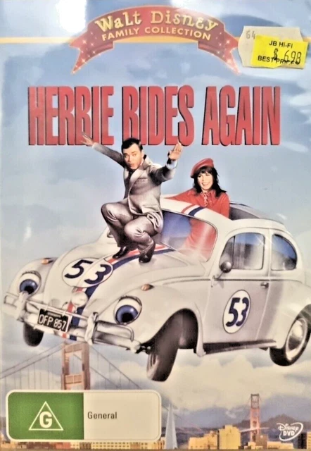 HERBIE RIDES AGAIN (DVD, 2005) Disney Classic, Region 4 PAL - New ...