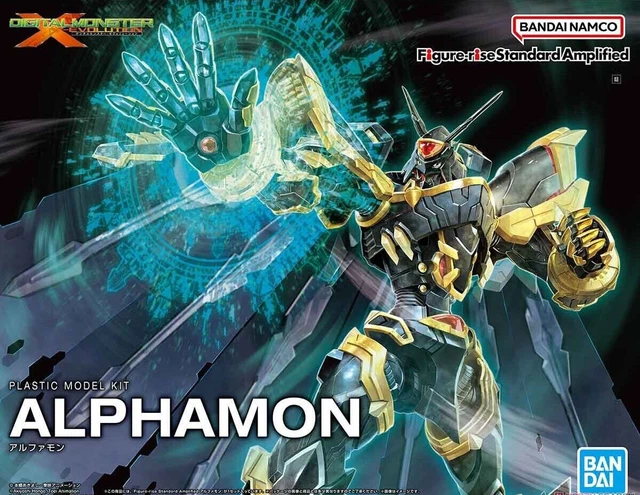 DIGIMON ALPHAMON MODEL Kit Montaggio Figure-rise Standard Amplified ...