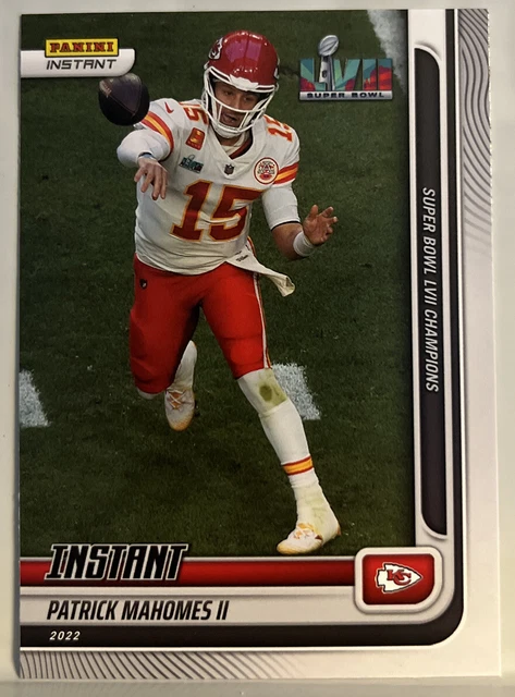 PATRICK MAHOMES II 2023 Panini Instant Super Bowl LVII Champions #2 KC ...
