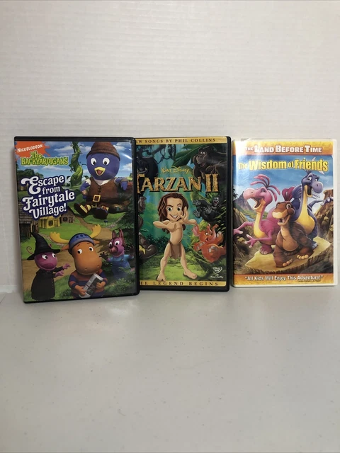 DVD PER BAMBINI*TARZAN 2*Backyardigans*La terra prima del tempo (lotto ...