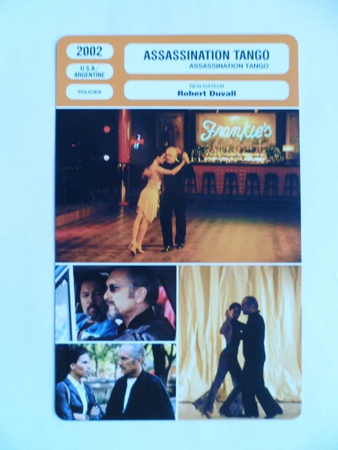 CARTE FICHE CINEMA 2002 ASSASSINATION TANGO Robert Duvall Ruben Blades ... CARTE FICHE CINEMA 2002 ASSASSINATION TANGO Robert Duvall Ruben Blades ...