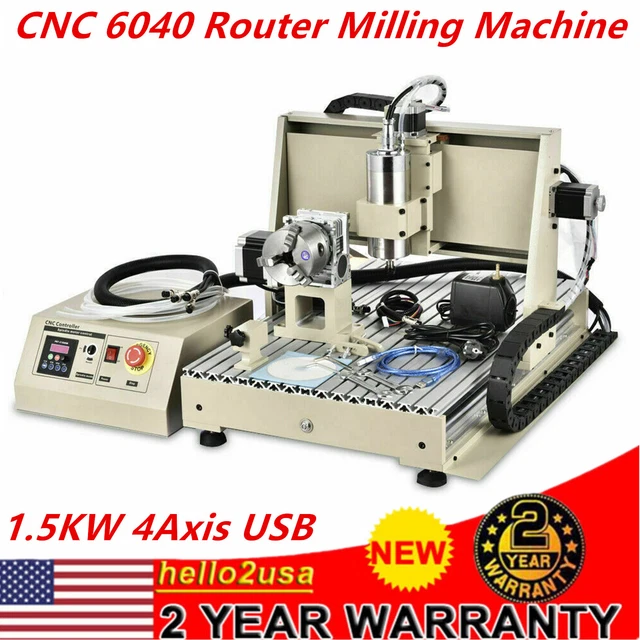 1.5KW 4AXIS USB CNC 6040 Router Milling Machine Engraver DIY Engraving Drilling- EUR 1.008,00 ...