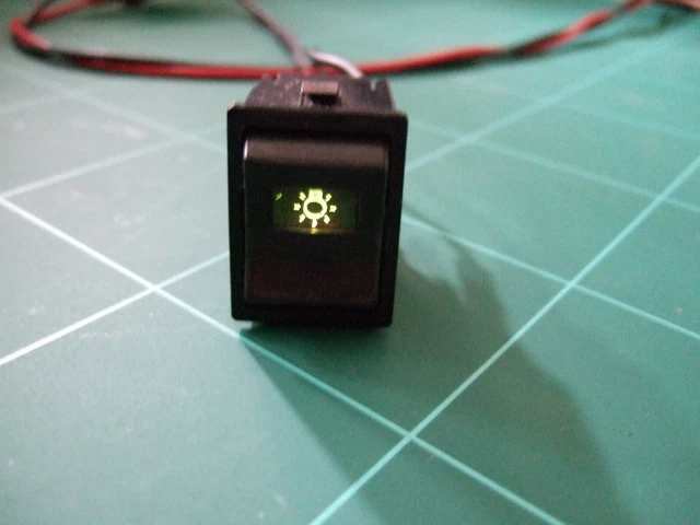 USED BRITISH LEYLAND Light Switch Illuminated, New Bulb, Austin Maxi ...