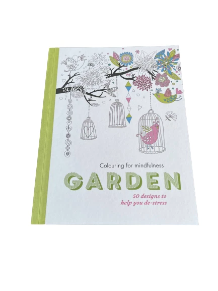 COLOURING FOR MINDFULNESS: Garden 50 Designs to De-Stress - Colouring ...
