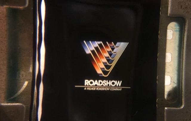 35MM MOVIE FILM 1990s Roadshow logo Australian cinema snipe dater tag ...