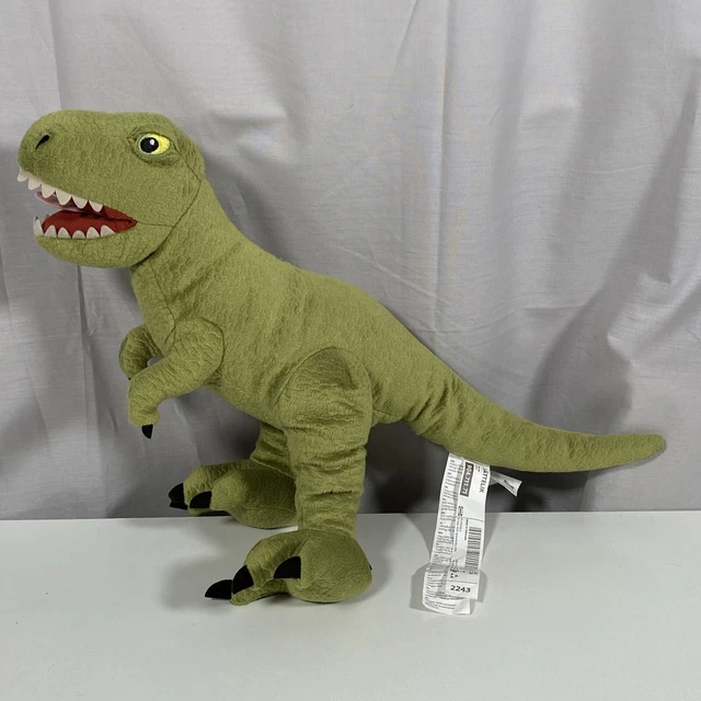 IKEA JATTELIK TYRANNOSAURUS Rex T Rex Dinosaur Soft Toy Plush Green 17 ...