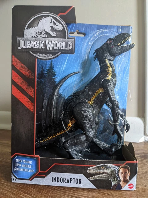 JURASSIC WORLD FALLEN Kingdom Super Posable INDORAPTOR Mattel 10 ...