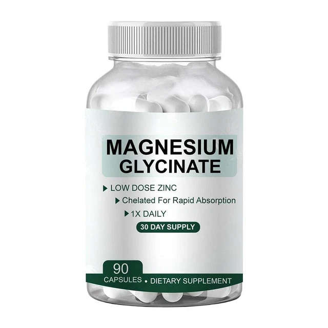 MAGNESIUM GLYCINATE CAPSULE Low Dose Zinc Chelated for Rapid Absorption ...