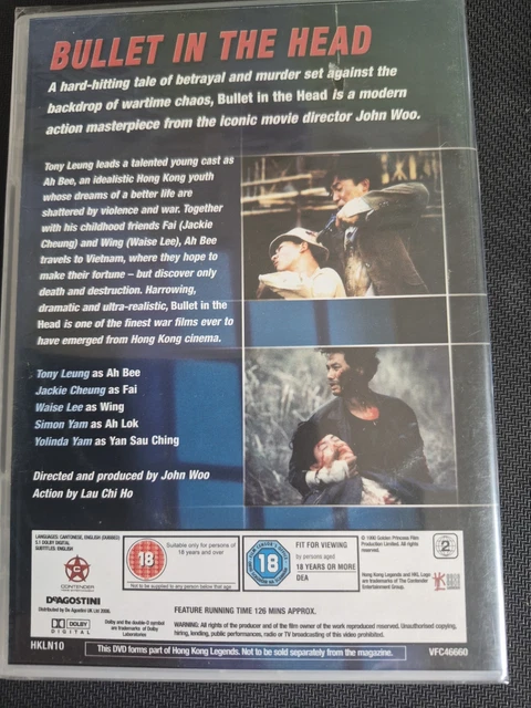 HONG KONG LEGENDS Bullet In The Head Tony Leung Brand New Sealed £6.99 ...