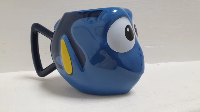 DISNEY STORE PIXAR Finding Nemo Dory 3D Ceramic Mug Cup Tea Coffee Blue ...