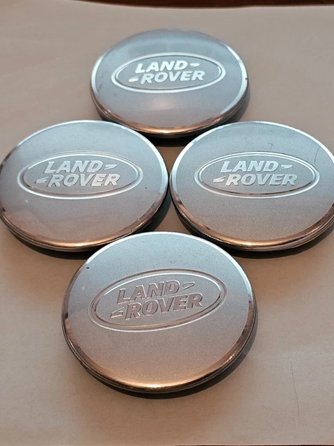 GENUINE LAND ROVER Silver Alloy Wheel Centre Caps - Set of 4 £20.00 ...