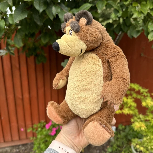 MASHA MASHA THE BEAR bear brown soft toy PLUSH 9" £8.57 - PicClick UK