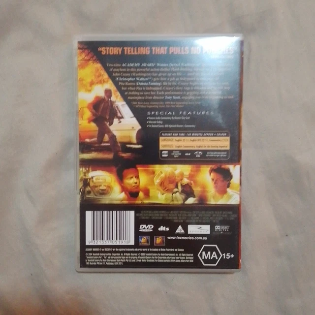 MAN ON FIRE DVD Region 4 Denzel Washington Christopher Walken £6.29 ...