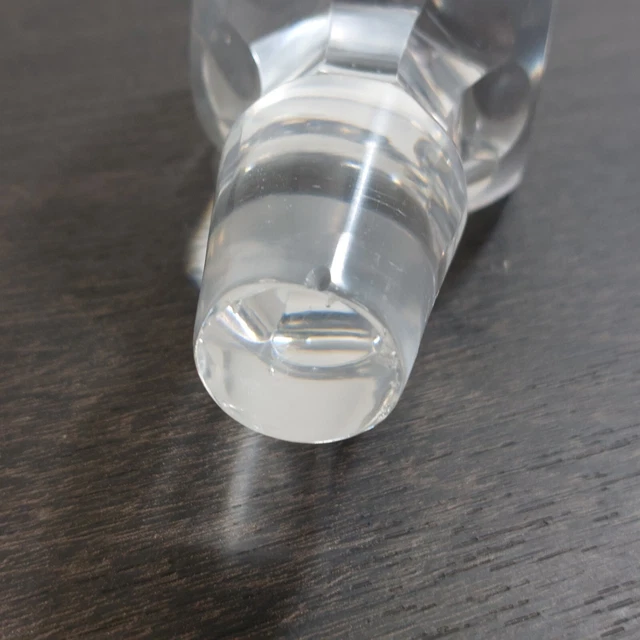 CRYSTAL DECANTER STOPPER Square Top Etched 8 to Base 29mm Diameter Stop ...