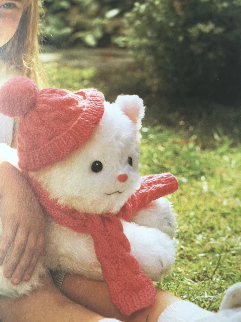 SEWING + KNITTING PATTERN Jean Greenhowe cuddly kitten toy Doll hat ...