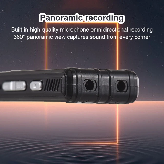 DIGITAL VOICE RECORDER Noise Reduction Voice Activated For Meetings ...