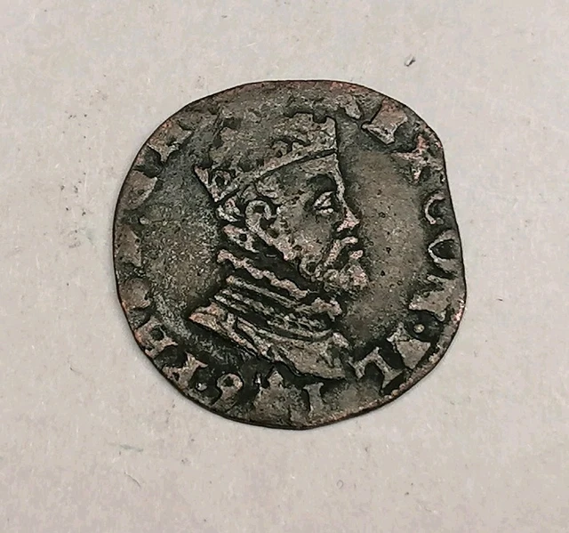 MAILLE OF 4 Mites, Philip II, Flanders, Belgian Copper Coin 1591-1593 £ ...