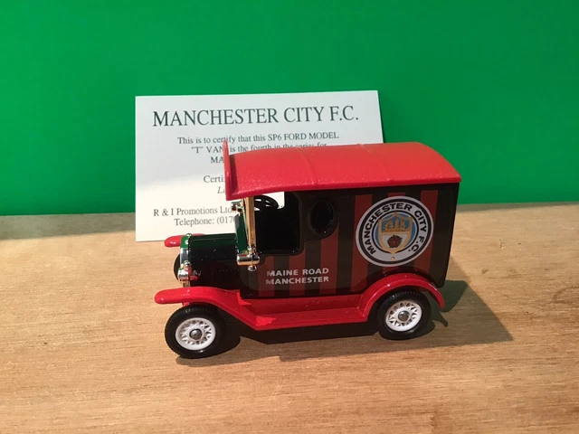 LLEDO VERY RARE Model T Ford Van - MANCHESTER CITY FOOTBALL CLUB (away ...