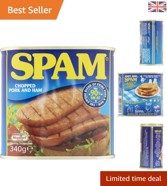 READY-TO-EAT SPAM CHOPPED Pork & Ham, 6 Pack of 340g Tins – American ...