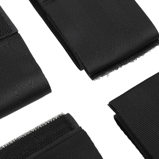 (BLACK)2PCS DUMBBELL ANKLE Straps Nylon Dumbbell Foot Attachment Weight ...