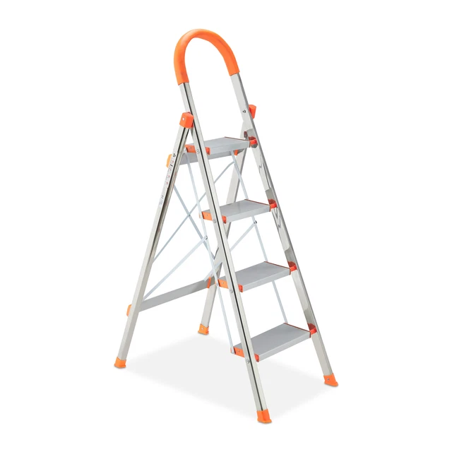 ESCABEAU ECHELLE PLIABLE Escabelle Escabeau 4 marches Escabeau ...