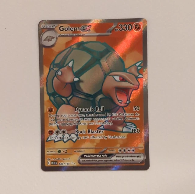 GOLEM EX 189/165 - Ultra Rare - Pokémon 151 Carte Pokémon Anglais NEUF ...