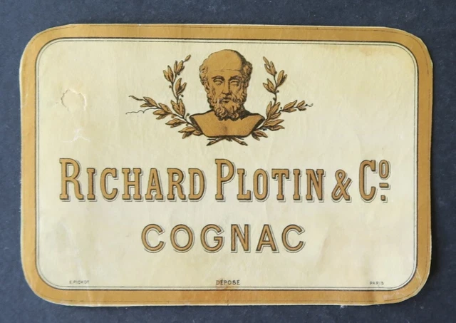 ANCIENNE ÉTIQUETTE COGNAC RICHARD PLOTIN & Co old label EUR 10,00 ...