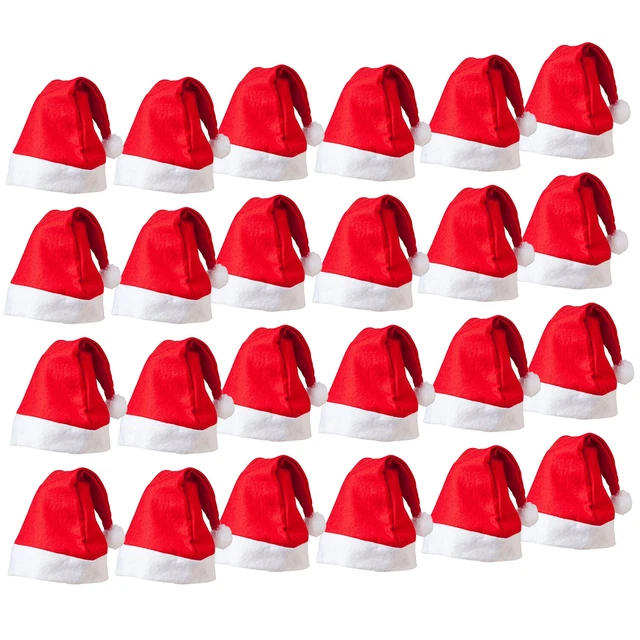 CHRISTMAS PARTY HATS Fancy Costume Santa Claus Hat For Kids Adults Bulk ...