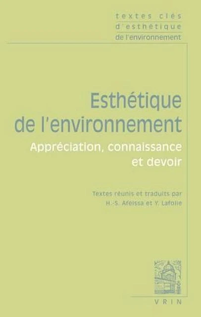 TEXTES CLES D'ESTHÉTIQUE de l'Environnement : Appréciation ...