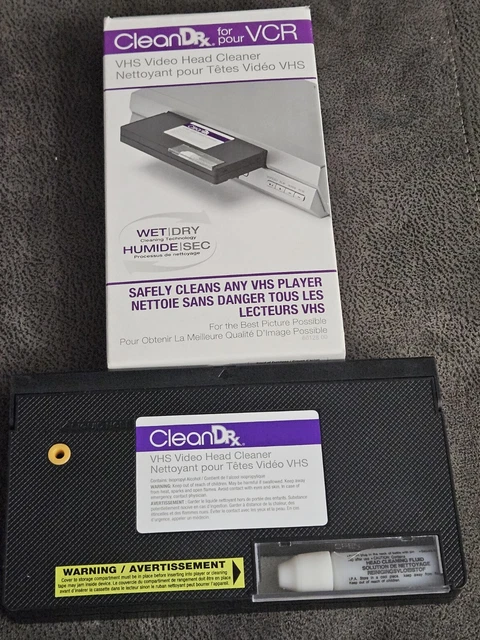 CLEAN DR VCR VHS Video Head Cleaner Wet Dry $8.74 - PicClick